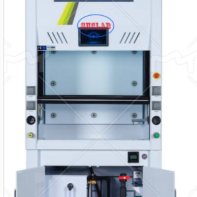 China Customized Made Low Noise Chemical Fume Hood with Wet Scrubber System & 400m3/h Airflow and LED Lighting for sale