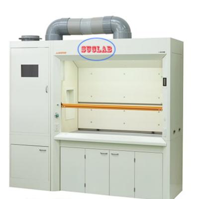 China Wall-mounted Laboratory Fume Hood with Scrubber Tank Manufacturers Low Noise Level and Horizontal Airflow for sale