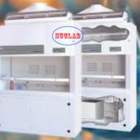 China Wall-mounted Laboratory Fume Hood with Scrubber Tank Manufacturers Low Noise Level and Horizontal Airflow for sale