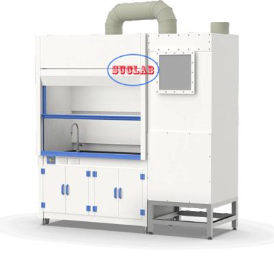 China Wall Mounted Fume Hood with Fume Scrubber Tank Airflow 400 Cubic Meters Per Hour Providing Chemical Ventilation Solutions for sale