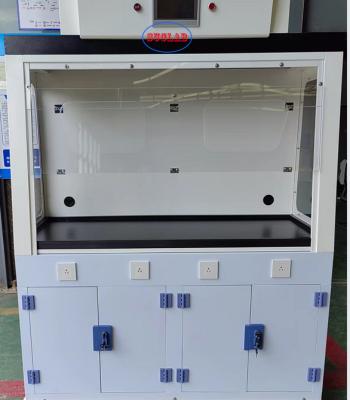 China Pp Anti Corrosion Blower Ductless Fume Cupboard Vertical Sliding Sash Opening Laboratory Chemical Fume Hood For Enhanced Air for sale