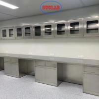 China 304 Stainless Steel Worktop Stainless Steel Lab Bench Silver Layer Number of Drawers As Drawing Practical Laboratory Furniture Solution for sale