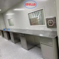 China 300kg Load Capacity Stainless Steel Laboratory Benches Factories Number of Cabinets As Drawing Durable and Workstations for sale