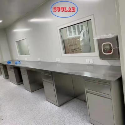 China 300kg Load Capacity Stainless Steel Laboratory Benches Factories Number of Cabinets As Drawing Durable and Workstations for sale