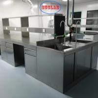 China Heavy Duty Stainless Steel Laboratory  Bench with Integrated Shelf and Chemical Resistant Surface for Laboratory Environments for sale