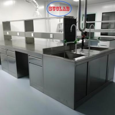 China Stainless Steel Worktop Modern 304 Stainless Steel Laboratory Furniture Featuring Durable Designs for Research Testing and Industrial Scientific for sale