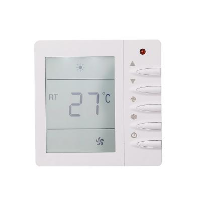 China 230V Digital Display Thermostat 3 Speed Fan Coil Thermostat For Hvac System for sale