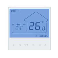 China 110V-240V Touch Wifi Thermostat Tuya 10A Hvac Temperature Controller Room Thermostat for sale