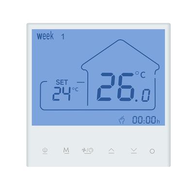 China 110V-240V Touch Wifi Thermostat Tuya 10A Hvac Temperature Controller Room Thermostat for sale