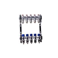 China 5 Way Underfloor Heating Manifold Stainless Steel Water Valve Manifold for sale