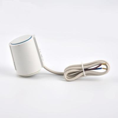 China WiFi Floor Heating Thermostat Electric Radiator Valve 1.5MM Actuator Head for sale