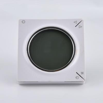 China 7 Weekly Programming Digital Heating Thermostat Round Wireless Boiler Thermostat for sale