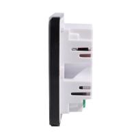 China Linkage Underfloor Heating Wall Thermostats Toughened Glass Double Control for sale