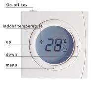 China Intelligent Under Floor Heating Thermostat 1200W 10A Anti Freezing for sale