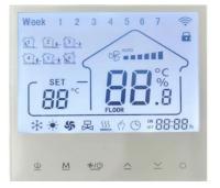 China Wifi Tuya Smart Thermostat Touch Screen Seven Day Weekly Programmable for sale