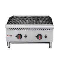 China LPG / Natural Gas Commercial Charbroiler 2 Burners Stainless Steel CE Certified for sale