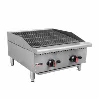 China LPG / Natural Gas Commercial Charbroiler 2 Burners Stainless Steel CE Certified for sale