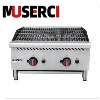 China LPG / Natural Gas Commercial Charbroiler 2 Burners Stainless Steel CE Certified for sale