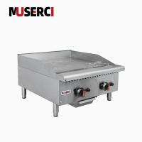 China Full Stainless Steel Commercial Gas Griddle Independent Temp Control CE Approved for sale