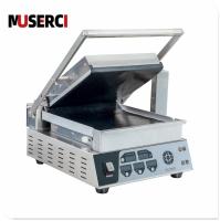 China Commercial Double Sided Electric Griddle 12mm Thick Plate 2400W for Fast Cooking for sale
