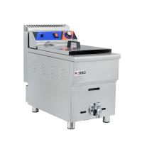 China Commercial LPG Natural Gas Fryer 18L 7kW/H Single Basket 50-200℃ for sale