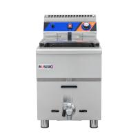China Commercial LPG Natural Gas Fryer 18L 7kW/H Single Basket 50-200℃ for sale