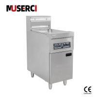China Dual Cylinder Electric Floor Deep Fryer 9kW Digital Memory 28L Oil Saving CE for sale