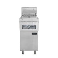 China Dual Cylinder Electric Floor Deep Fryer 9kW Digital Memory 28L Oil Saving CE for sale