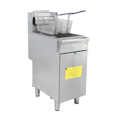 China (GF-3) Commercial Gas Deep Fryer 25L 25.5kW 3 Burners Double Basket LPG / Natural Gas CE for sale