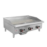 China Commercial Countertop Gas Griddle 9.4kW/H Fast Heating For Burgers for sale