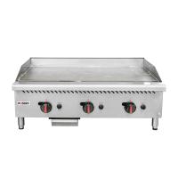 China Commercial Countertop Gas Griddle 9.4kW/H Fast Heating For Burgers for sale