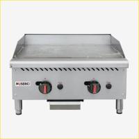 China Commercial Countertop Gas Griddle 19mm Thick Plate 2 Burners CE for sale