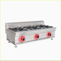 China Manual Ignition Countertop Gas Range 3 Burner For Resaturant Cooking CE for sale