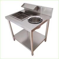China Stainless Steel Breading Table GF1000 Detachable Extra Large Basin Food Prep Station for sale