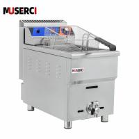 China Commercial Single Tank Gas Fryer Auto Ignition Energy Saving CE Certified for sale