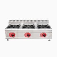 China Manual Ignition Countertop Gas Range 3 Burner For Resaturant Cooking CE for sale