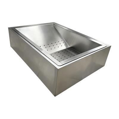 China 801 Oil Filter Tank Commercial French Fries Station Food Safe Standard For Chain Store for sale