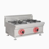 China Stainless Steel Panel 2 Burner Gas Stove Commercial For Resaturant CE for sale
