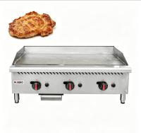 China (GG36-MF) Commercial Kitchen Gas Griddle Thick Plate 3 Burners Flameout Protection CE Certified for sale