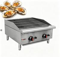China (CB24-MF) Commercial Kitchen Countertop Gas Charbroilers 2 Burners Modular Detachable CE for sale