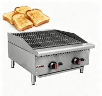 China (CB24-MF) Commercial Kitchen Countertop Gas Charbroilers 2 Burners Modular Detachable CE for sale