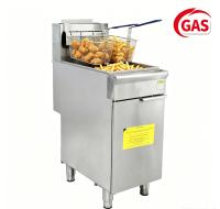 China Commercial Gas Deep Fryer CE For Small Fried Chicken Shops / Snack Bars for sale
