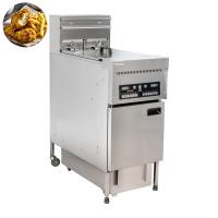 China Commercial Electric Deep Fryer Dual Tank 28L Built In Oil Filter Device With CE for sale