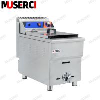 China (GF181) Commercial LPG Natural Gas Fryer 18L 7kW/H Single Basket 50-200℃ CE for sale