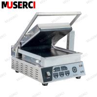 China (EG-02) Commercial Double Sided Electric Griddle 12mm Thick Plate 2400W for Fast Cooking CE for sale