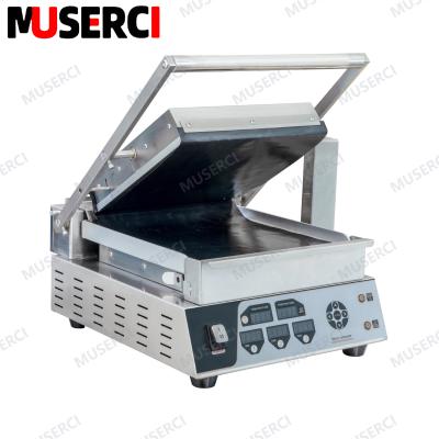 China (EG-02) Commercial Double Sided Electric Griddle 12mm Thick Plate 2400W for Fast Cooking CE for sale