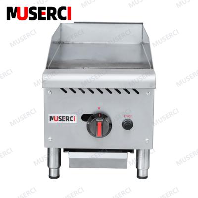 China (GG12-MF) Commercial Countertop Gas Griddle 9.4kW/H Fast Heating For Burgers for sale