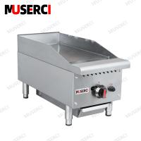 China (GG12-MF) Commercial Countertop Gas Griddle 9.4kW/H Fast Heating For Burgers for sale