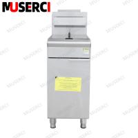 China (GF-3) Floor Standing Gas Deep Fryer Commercial Low Noise 25.5kW For Fried Chicken for sale