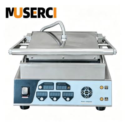 China EG02 Commercial Countertop Electric Griddle with Auto Clamshell for sale